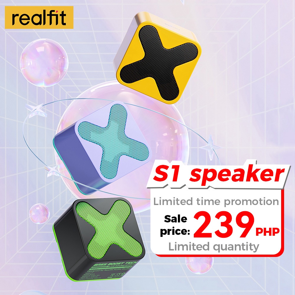 Realfit S1 Bluetooth Mini Speaker, 360 ° Stereo Sound, Excellent Bass ...