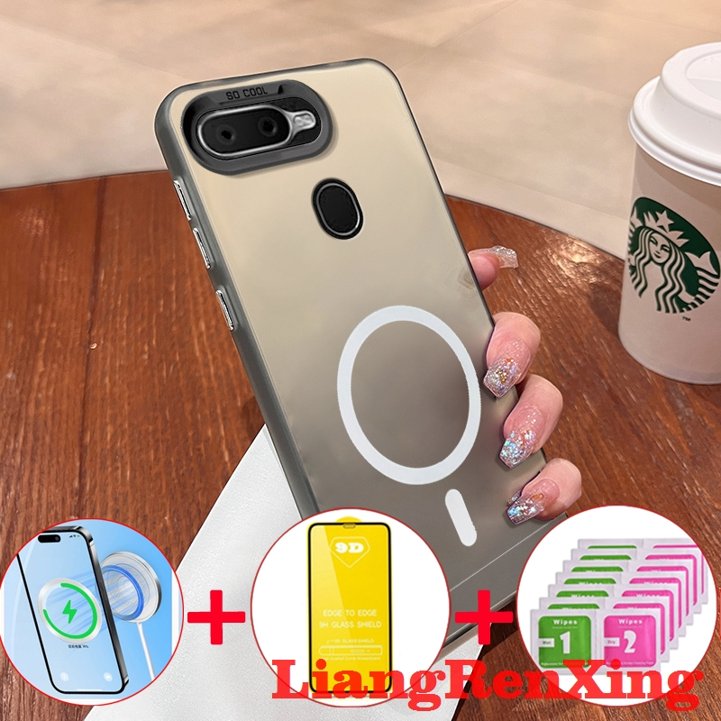 【4 in 1】With Tempered Glass Case for oppo a5s oppo a12 oppo A7 oppo a3s ...