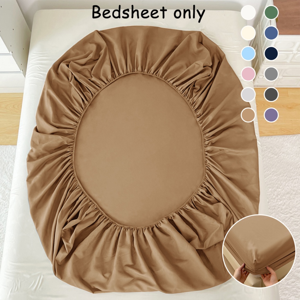 Bedsheet Only Single/Double/Queen/King Size Fully Garterized No Gusot ...