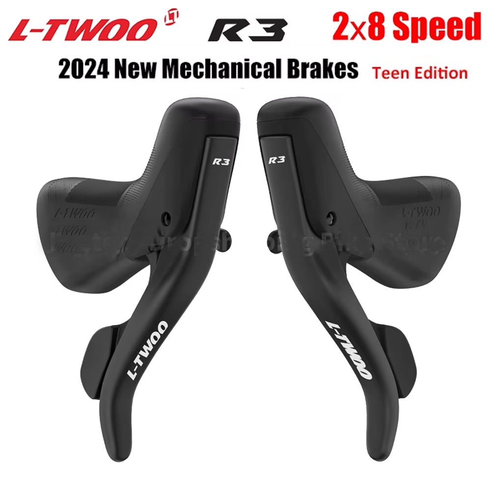 LTWOO R3 Road Bike Aluminum Alloy Hydraulic Disc Brake Shifters 2x8 Speed Dual Control Lever ...