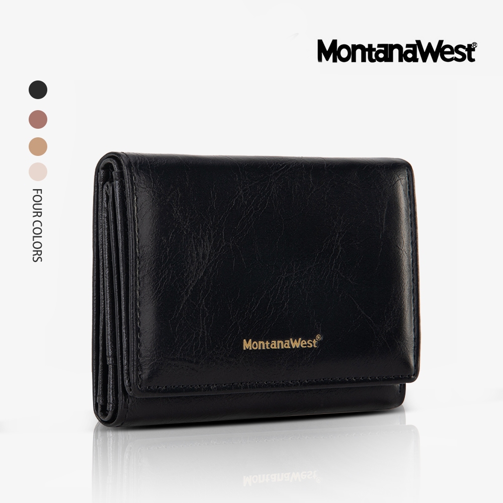 Montana West Wallet for Women Leather Card Holder Zipper Short Wallets ...