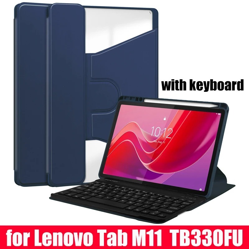 Smart Cover for Lenovo Tab M11 TB-330FU TB-331FC Case Xiaoxin Pad 2024 11 inch Wireless Keyboard ...