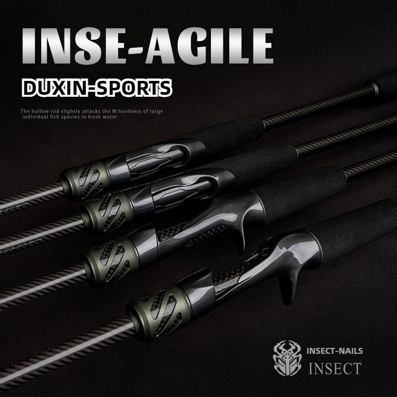 INSECT-AGILE 1.95m/1.98m/2.01m Fishing Rod L/ML/M Action Full Hollow ...