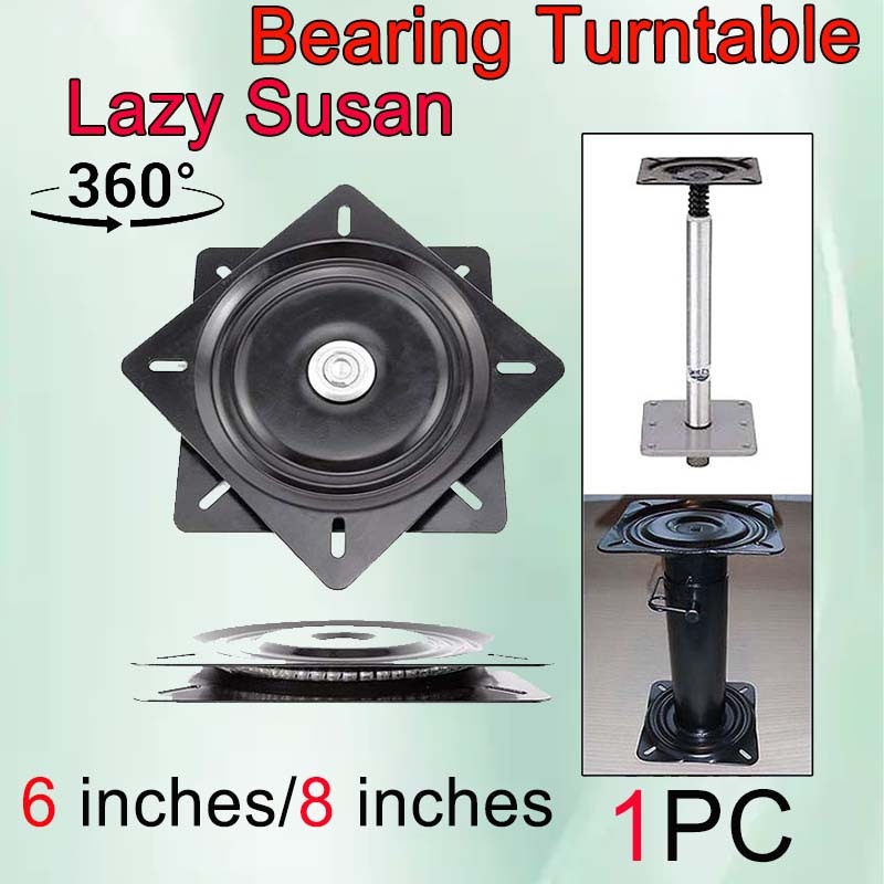 360 Degree Black Rotating Bearing Base Lazy Susan Bearing Turntable ...