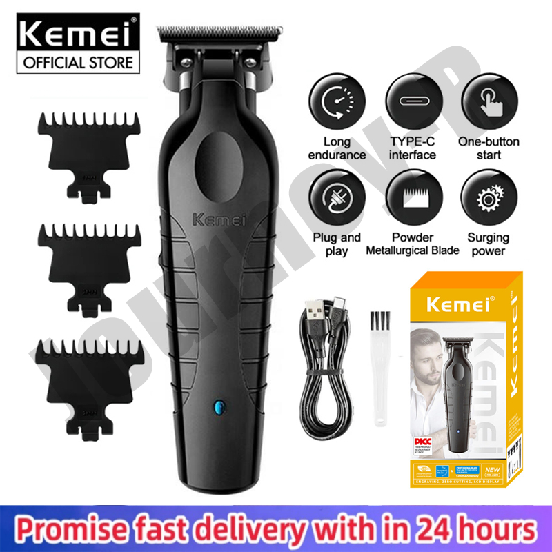 Kemei KM-2299 Professional Hair Clipper 1200MA Rechargeable Cordless Hair Trimmer USB Fast ...