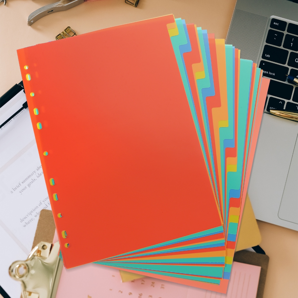 【in stock】31 Sheets A4 Binder Divider File Divider Subject Divider for ...
