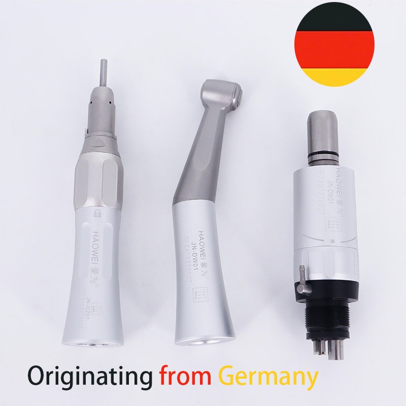 Germany Original Dental Low Speed Handpiece Set Contra Angle 4/2 Holes ...