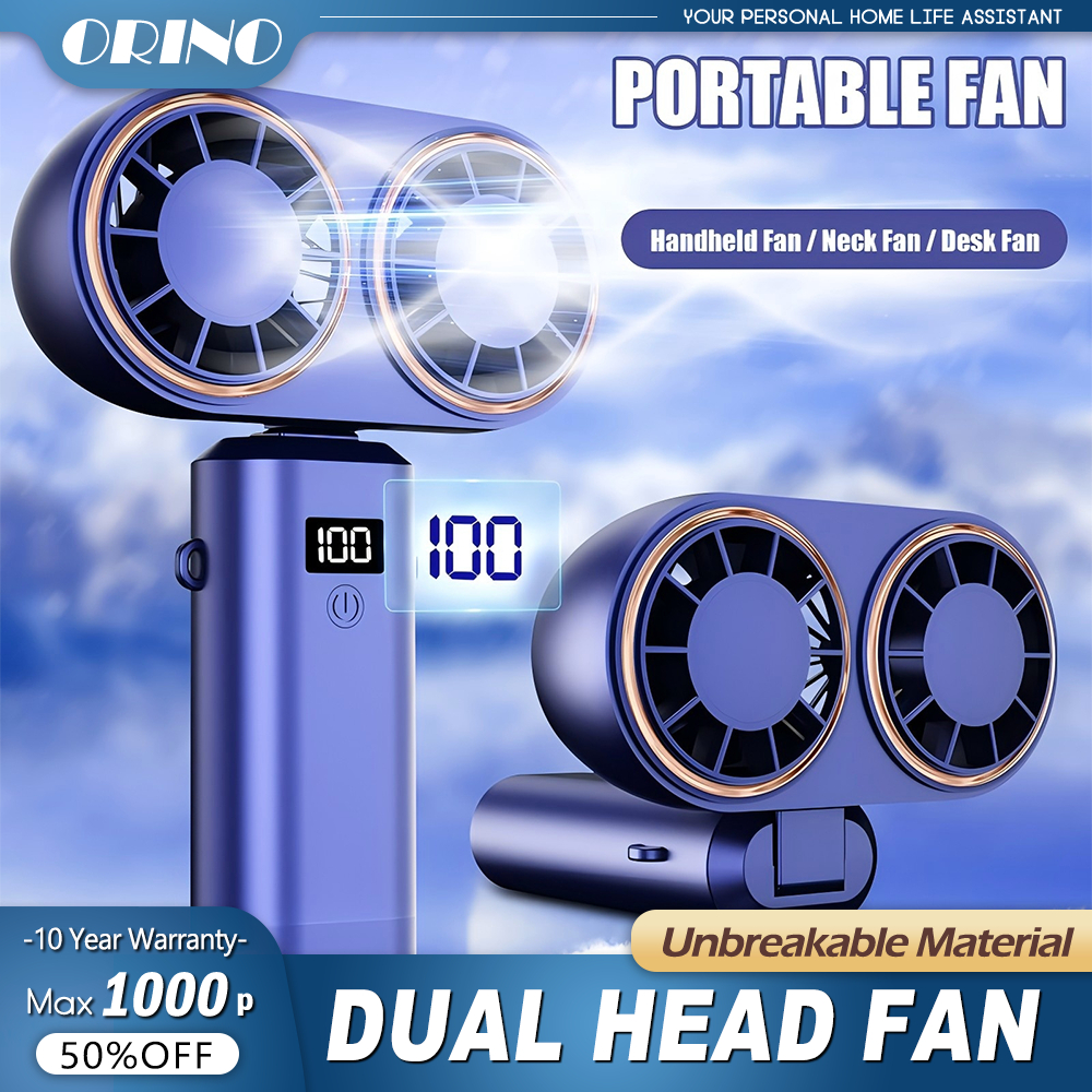 Republic of Korea Dual head fan LED display oscillating rechargeable ...