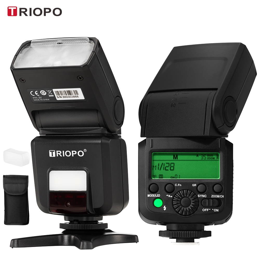 TRIOPO TR-350 TTL HSS High Speed Sync Camera Speedlite Flash SLR ...