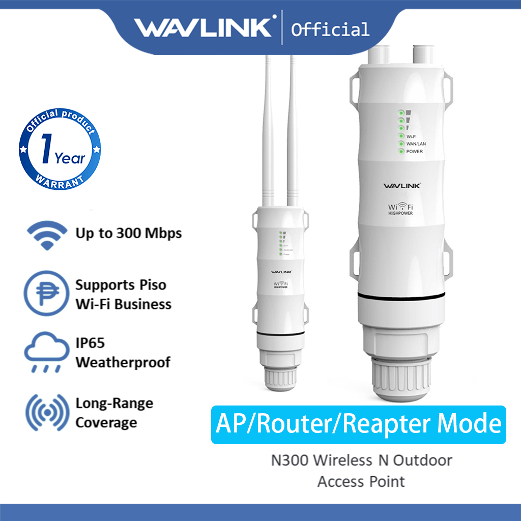 Wavlink N300 High Power Wi-Fi Outdoor Access Point Range | Shopee ...