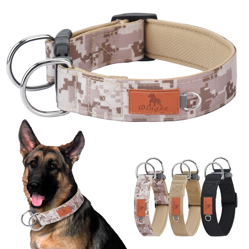 Dog Collar Explosion-Proof Punch Large Dog Collar Golden Retriever ...