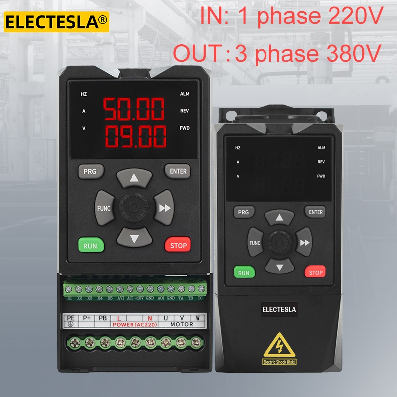 AC Drive 220V to 380V VFD Mind Vector Control Frequency Inverter 0.4kw ...