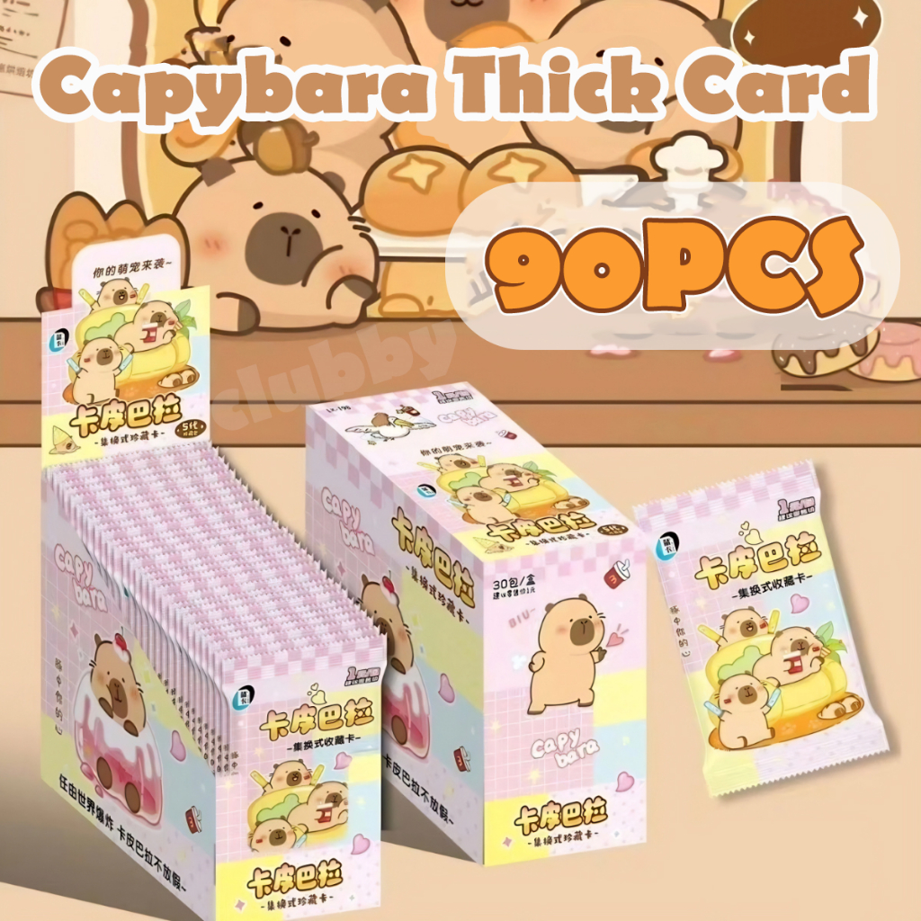 Capybara thick card rare MR/SLR/AR flash game card cute capibara ...
