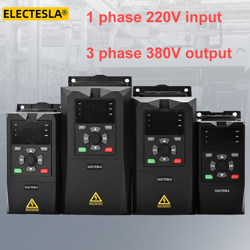 4KW inverter 0.75KW-4KW frequency converter vector control 1 phase 220V to 3 phase 380V | Shopee ...