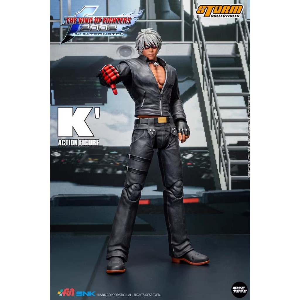 Ready Stock STORM TOYS KOF The Fighter 2002 Kai K Action Figure 1/12 ...