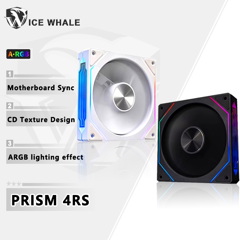 ICE Whale Prism 4RS ARGB CPU Fan 120mm Infinity Mirror Design 5V 3PIN ...