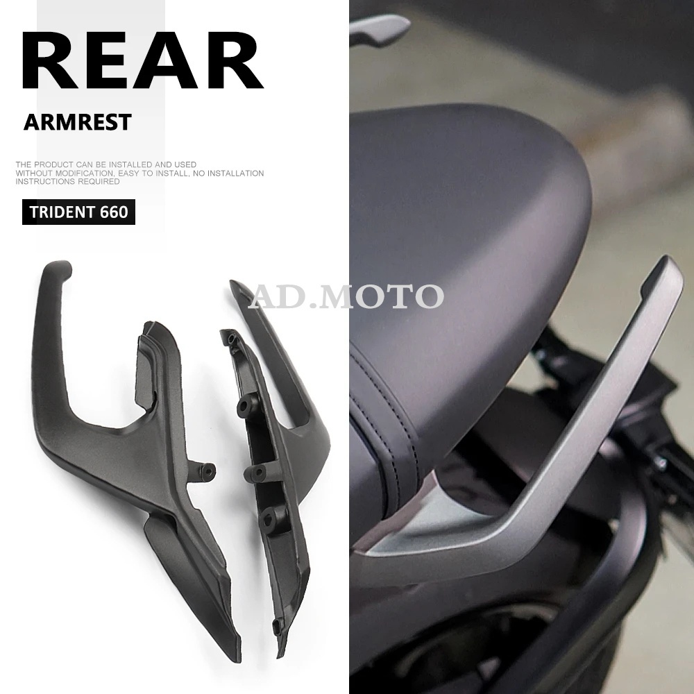 Trident 660 Motorcycle Aluminum Rear Armrest Kit Pillion Passenger ...