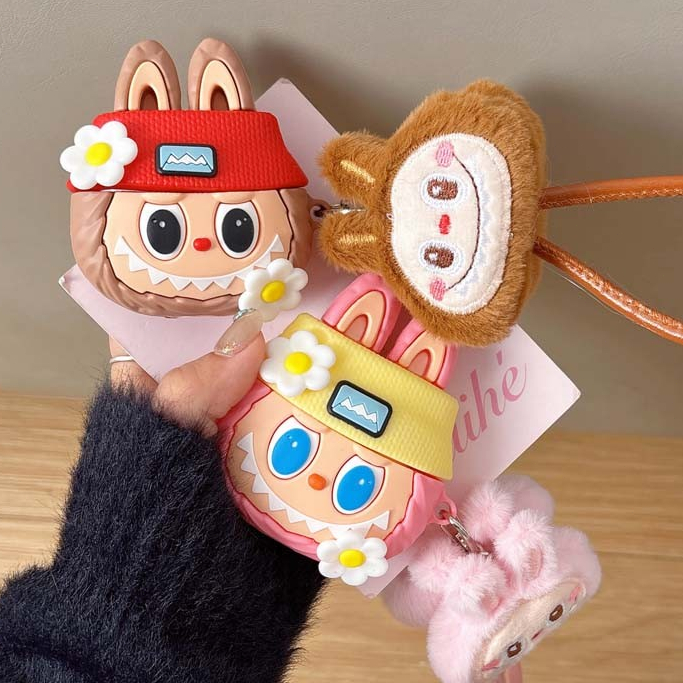 Cute Labubu For AirPods Pro2 1 2 3 4 generation silicone earphone case ...
