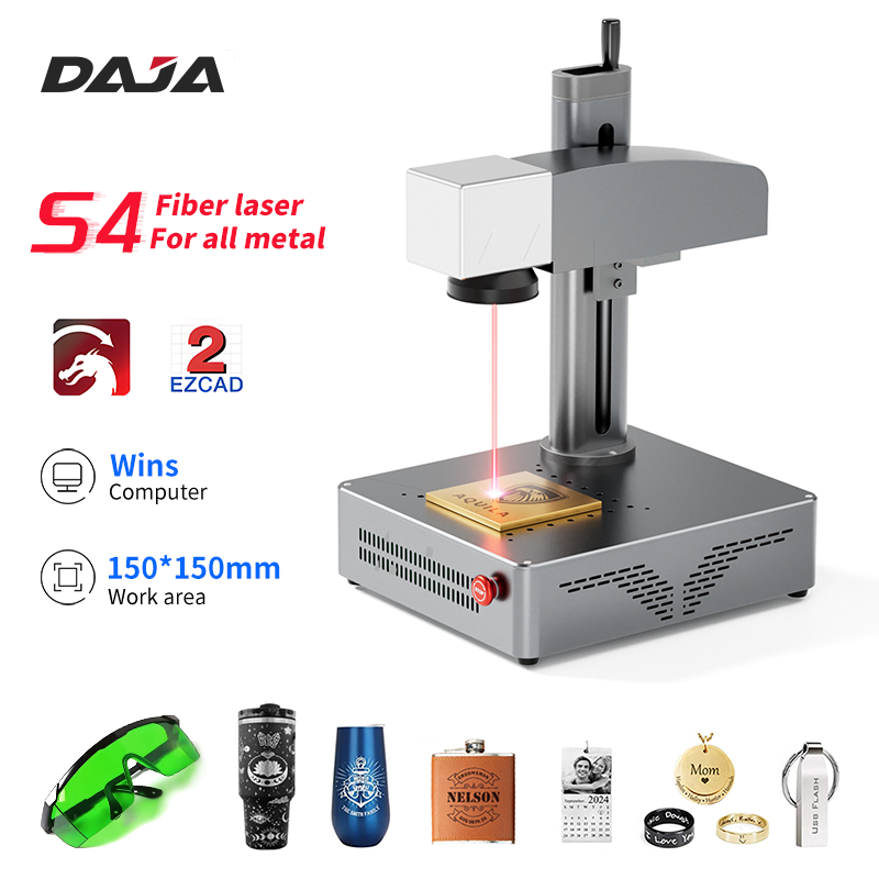 DAJA S4 20W Laser Marking Machine Laser Engraving For Metal Plastic Stainless Steel Batch ...
