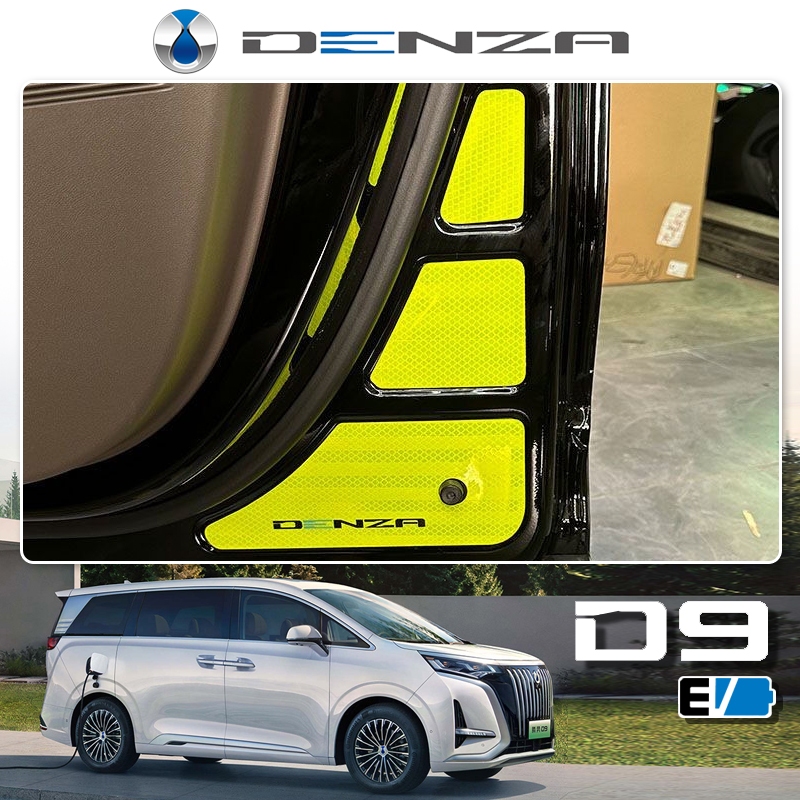 2024~2025 DENZA EV/BYD D9 Door Reflective Warning Sticker Open Door ...