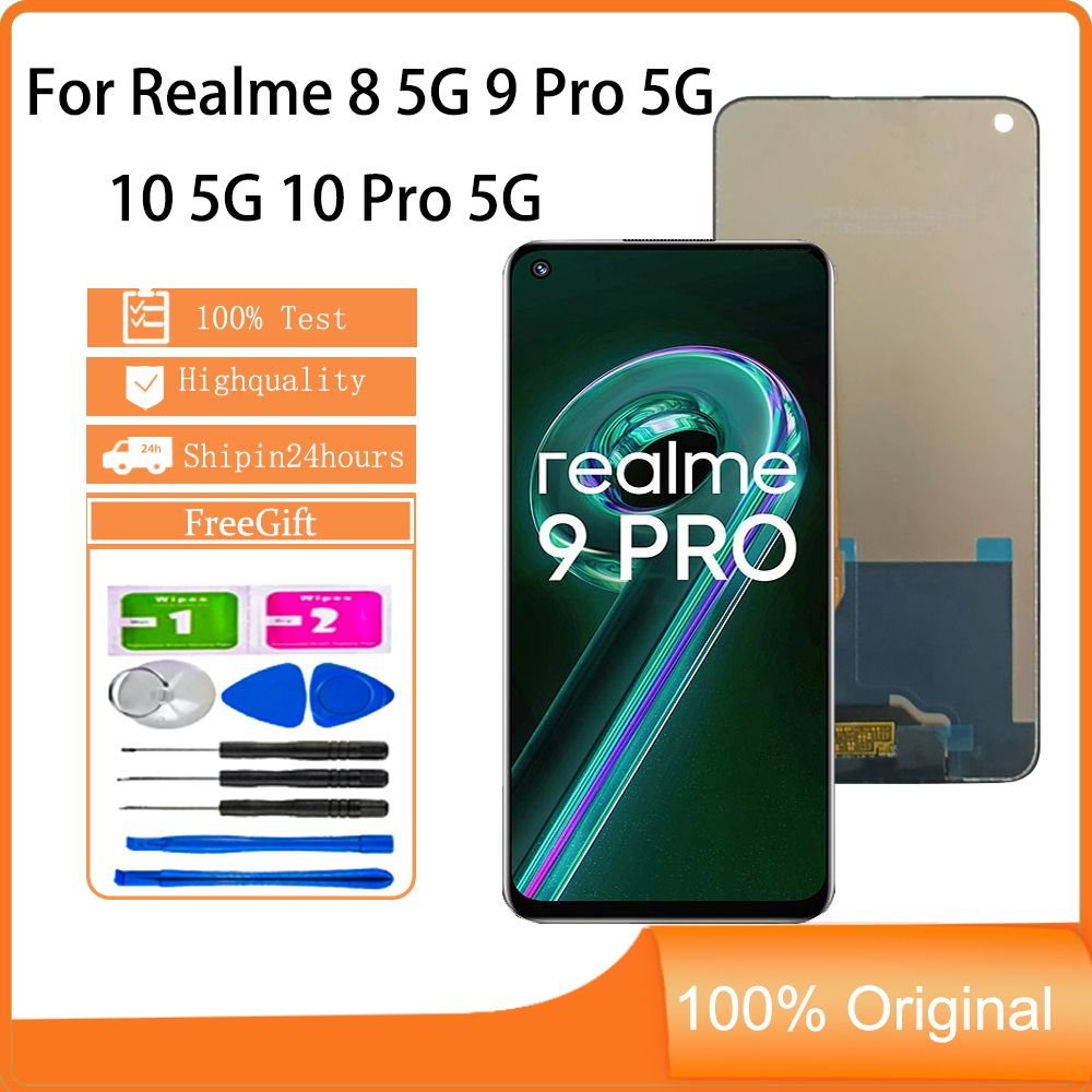 For Display Realme 8 5G 9 Pro 5G 10 5G 10 Pro 5G LCD Touch Screen ...