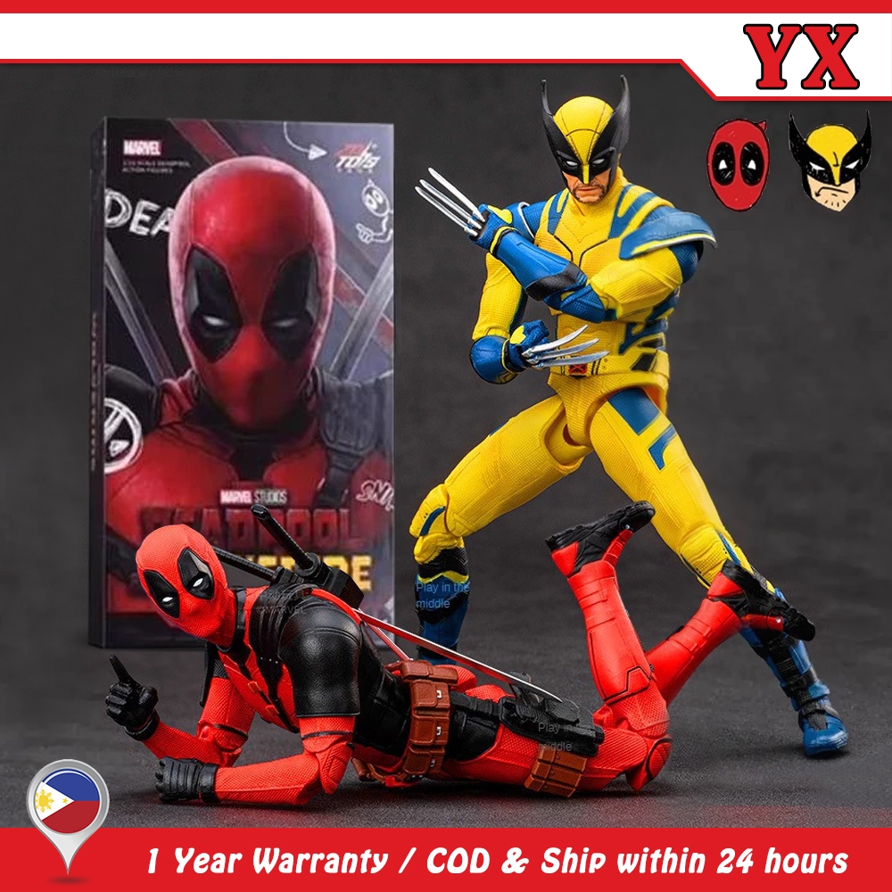 ZD Original X men Deadpool & Wolverine Articulated PVC Figure ...