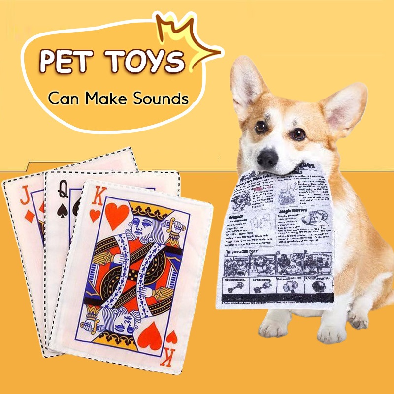 Pet Sound Toys Ringing Paper Newspaper Dog Toys Boredom-Relieving Anti ...