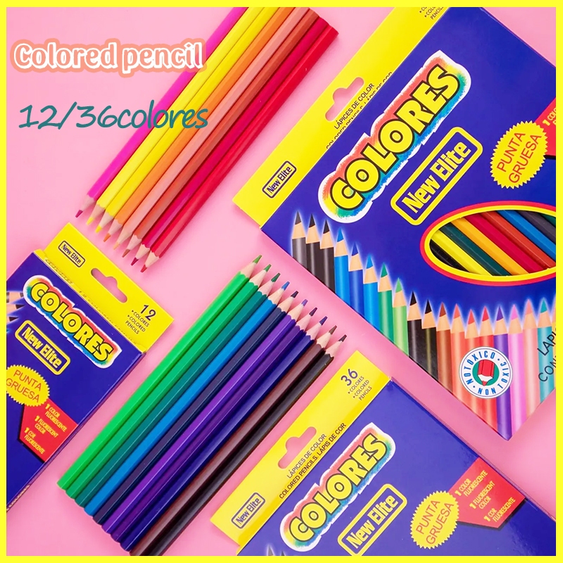 Colored Pencil Box Children's drawing pen Elementary School pencil set ...