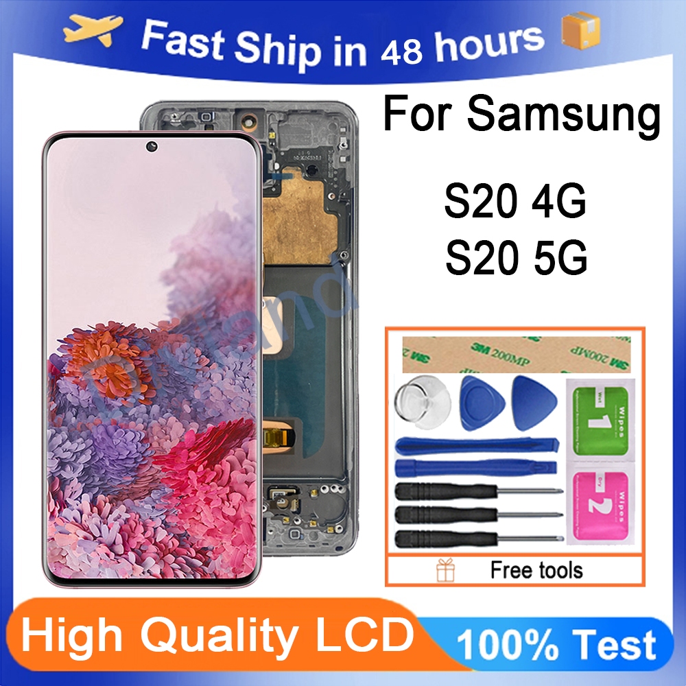 AMOLED OLED TFT For Samsung Galaxy S20 4G 5G LCD Display Touch Screen ...