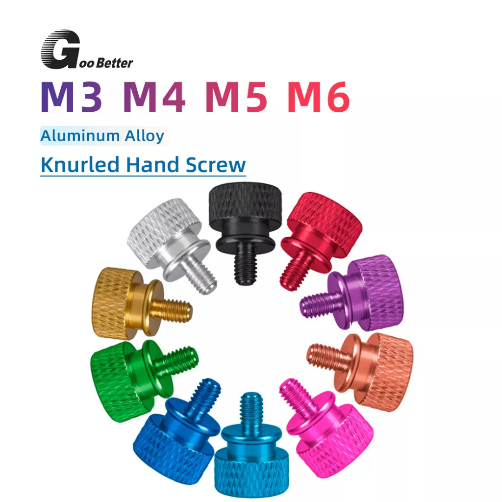 1pcs PC Computer Case Aluminum Hand Grip Knob Bolts M4 Knurled Thumb ...