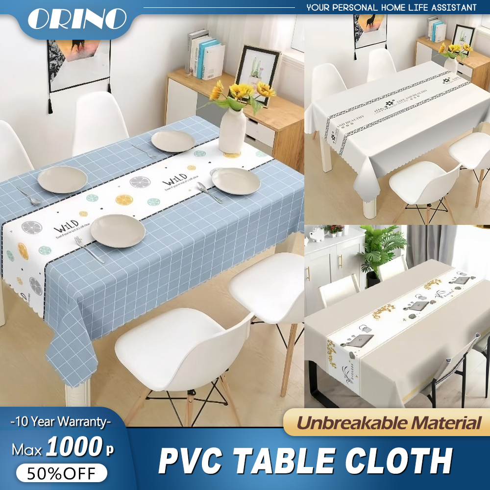 Mantle For Table Cloth Pvc Waterproof Table Cover for Dining table ...