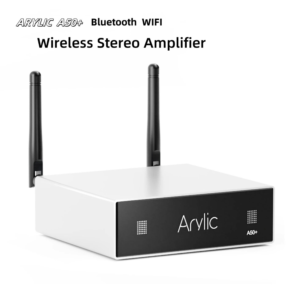 Arylic A50+ 50W x 2 Wireless Stereo Audio Amplifier - Bluetooth HiFi, Multiroom Power, Mini Home ...