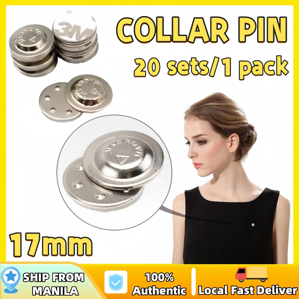 60pcs 17mm Collar Pin Magnet/Round Magnets Badge/Magnet Collar Pin Tag ...