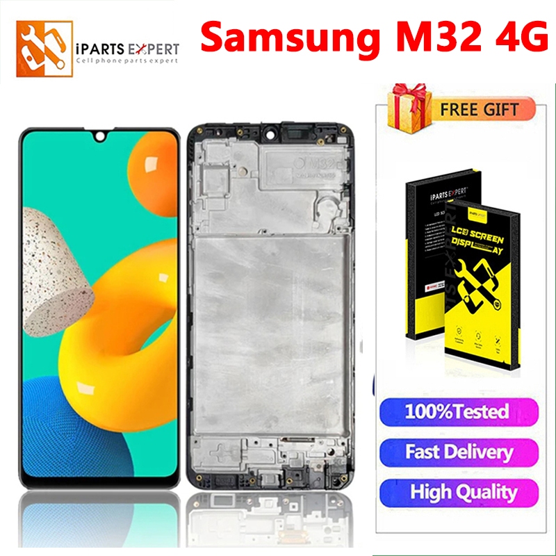 IPARTSEXPERT AMOLED Original LCD For Samsung Galaxy M32 4G M325F M325 ...