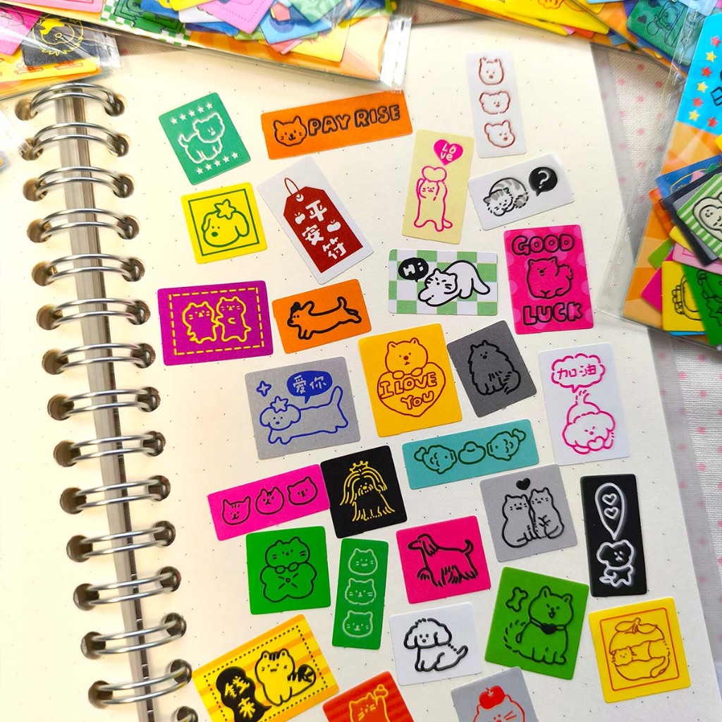 Self-adhesive UV Ink Sticker Pack Lucky Label Series Traditional Style ...