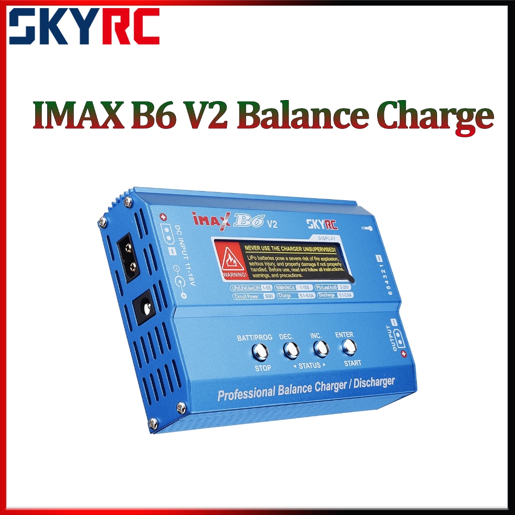 SKYRC IMAX B6 V2 6A 60W Balance Charger Discharger For NiMH NiCD LiHV ...