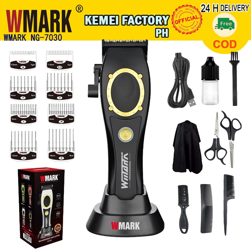 WMARK NG-7030 Professional Hair Clipper Rechargeable Hair Cutting ...