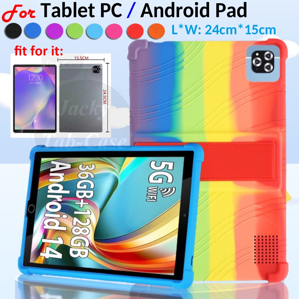 For New Tablet PC Pro 11 Android 12 10 inch Soft Silicone Stand Cover ...