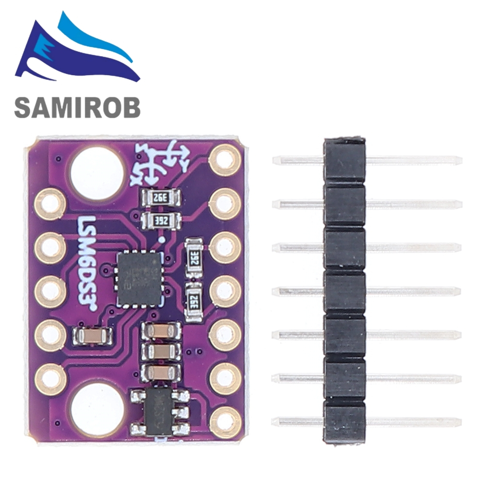 GY-LSM6DS3 Accelerometer Gyro Embedded Digital Temperature Sensor Board SPI IIC I2C Interface ...