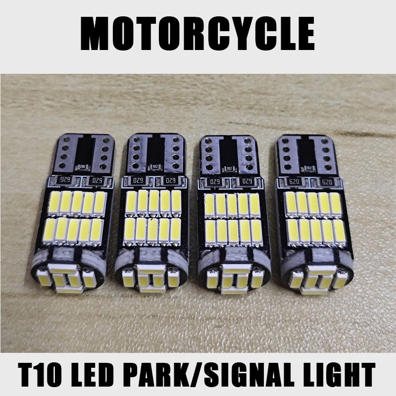 2pcs T10 W5W LED Peanut Bulb Wedge Motorcycle Park Light Signal Honda ...