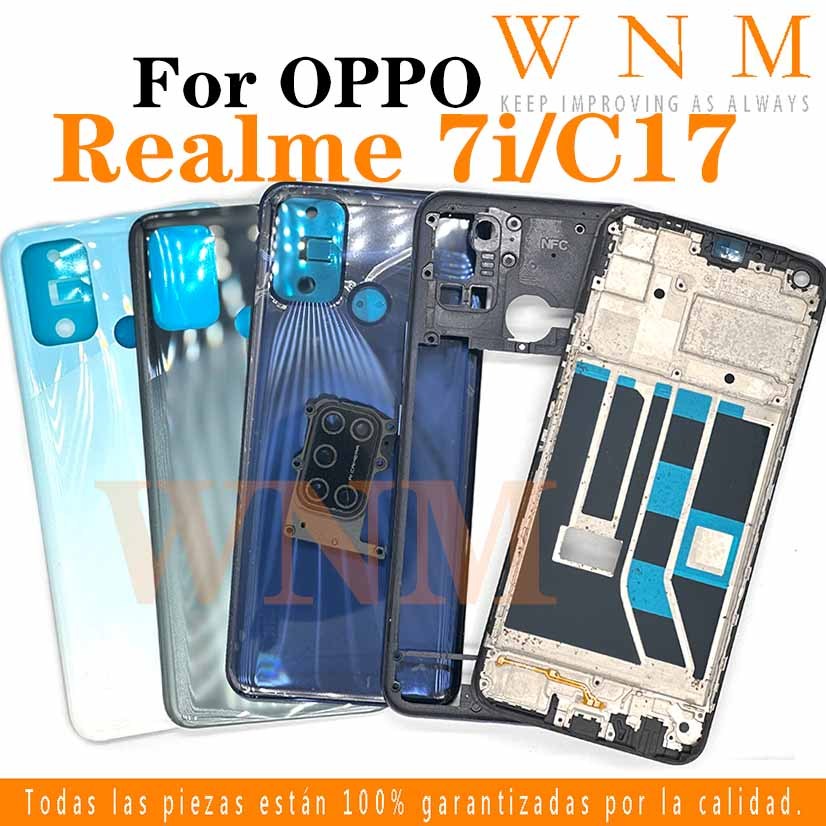 For OPPO Realme 7I / C17 RMX2103 Front Frame Bezel Back Battery Cover ...