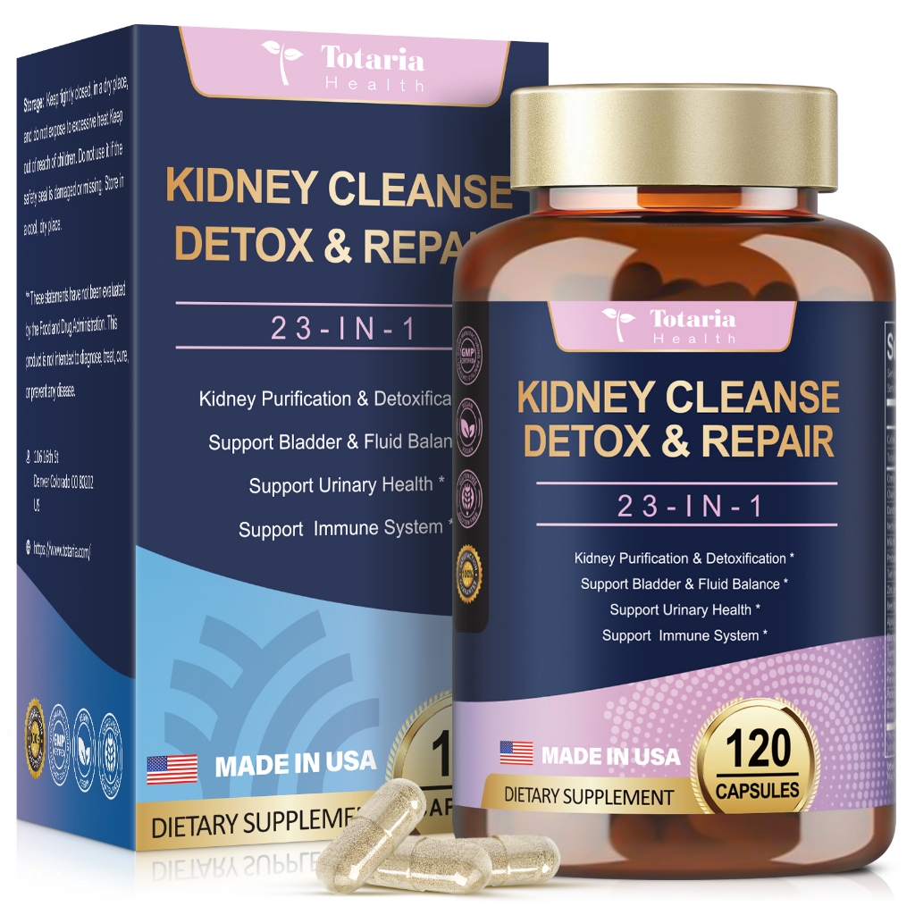 Totaria Kidney Cleanse Detox Repair Capsules With Cranberry Extract Helps Support Kidneys ...