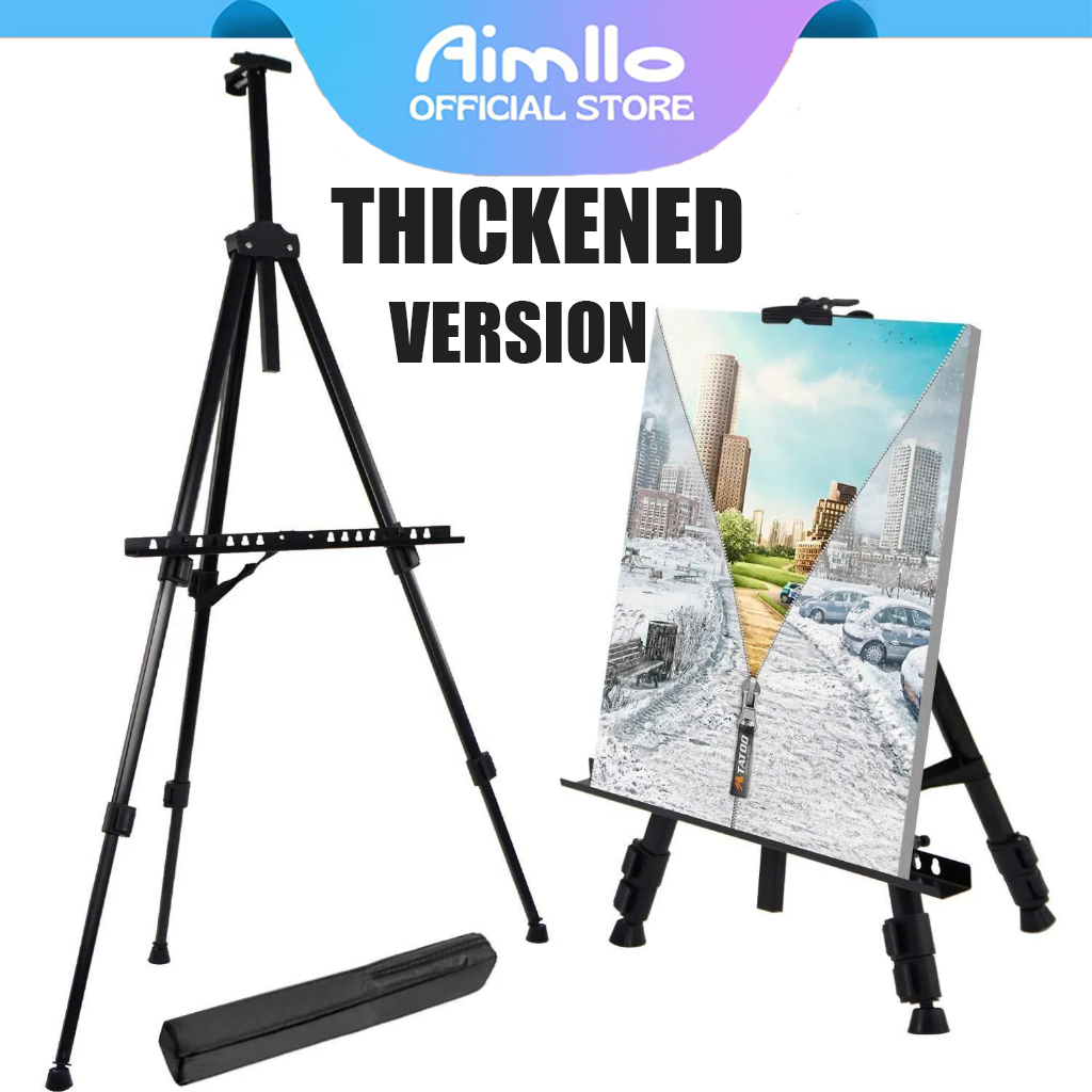 Aluminum Easel Stand Folding Telescopic Mini Easel Display /Painting ...