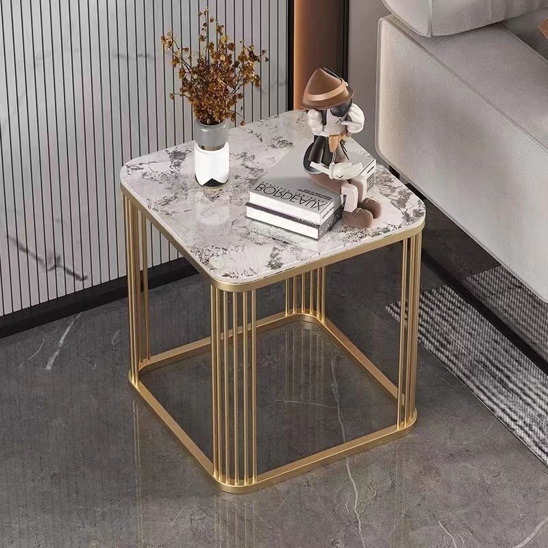 Italian Minimalist Corner Table Side Table Slate Small Square Table ...
