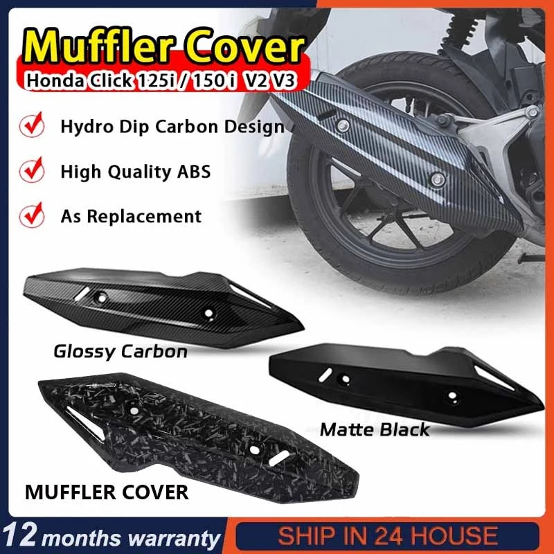 HONDA Muffler Cover For Click 125i/150i V2 V3 Heat Guard Exhaust Pipe ...