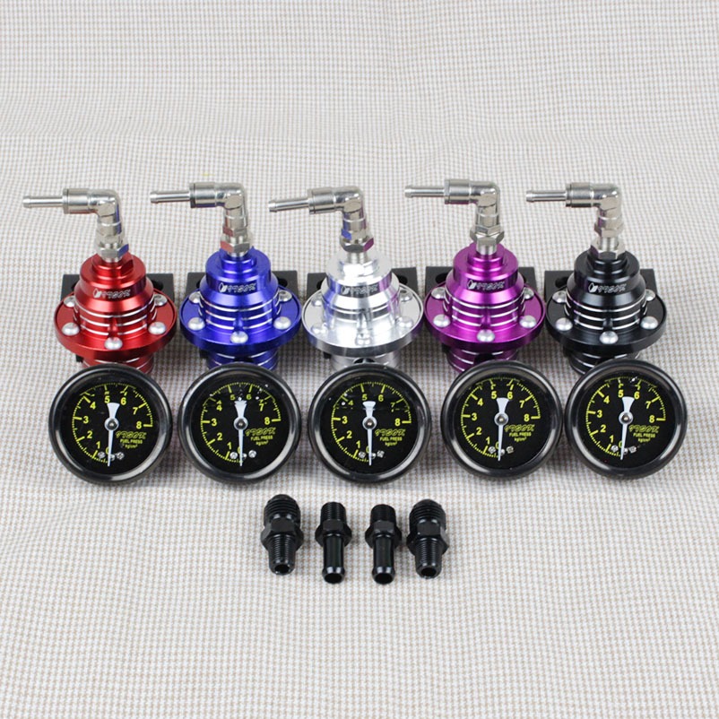 【ITSOK】Universal Fuel Pressure Regulator Adjustable Aluminum Vehicle ...