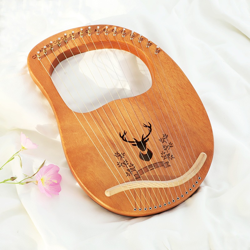 16 string lyre with free instrument accessories, portable small string ...