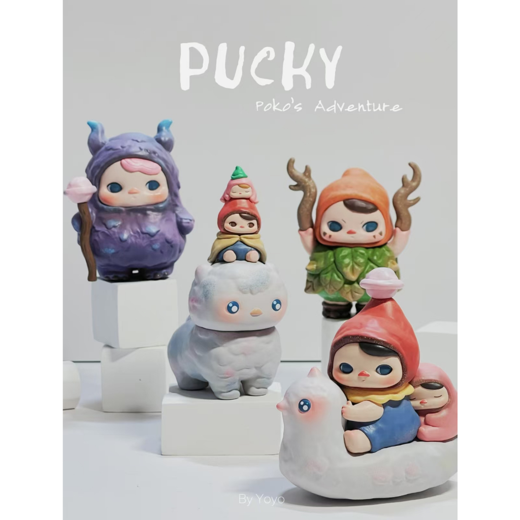 Genuine POPMART pucky pokos adventure series official art toy | Shopee ...