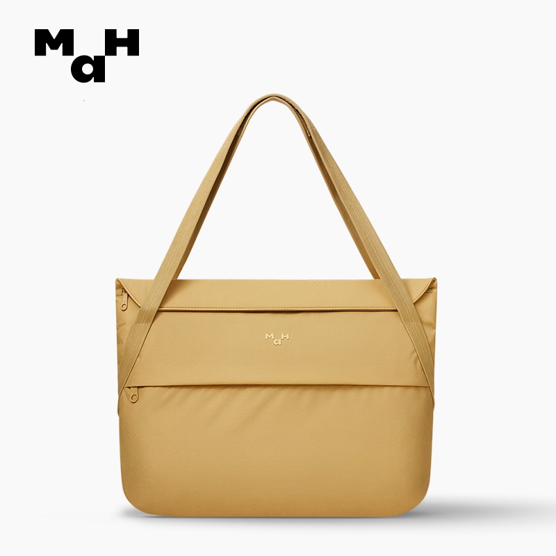 MAH 3173 Airy Rattan Yellow Tote Bag Large Capacity Travel Bag with ...