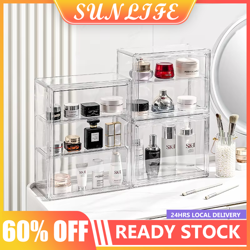 Sunlife Transparent Bathroom Organizer Plastic Large Capacity Bathroom ...